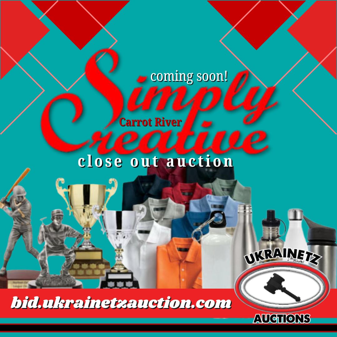 NOW CLOSED!! Simply Creative Carrot River Close Out Auction - Ukrainetz ...