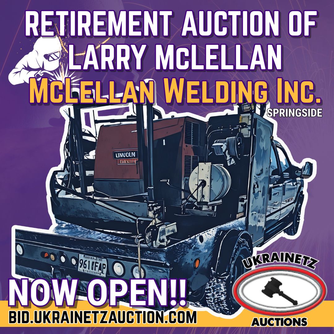 CLOSED!! Retirement Auction of Larry McClellan ~ McLellan Welding Inc ...
