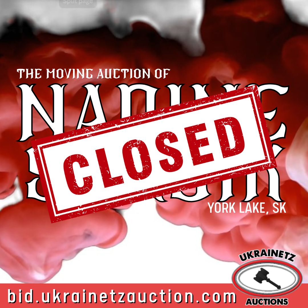 The Moving Auction of Nadine Surjik Is NOW CLOSED!! - Ukrainetz Auction